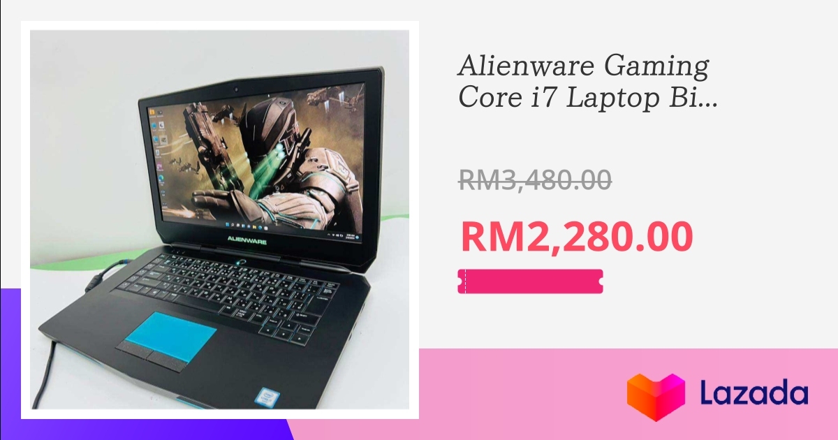 Alienware Gaming Core i7 Laptop Big Screen 17 inches used 16GB Ram ...