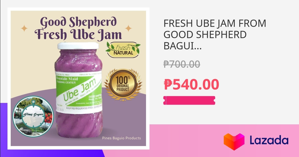 FRESH UBE JAM FROM GOOD SHEPHERD BAGUIO 440g