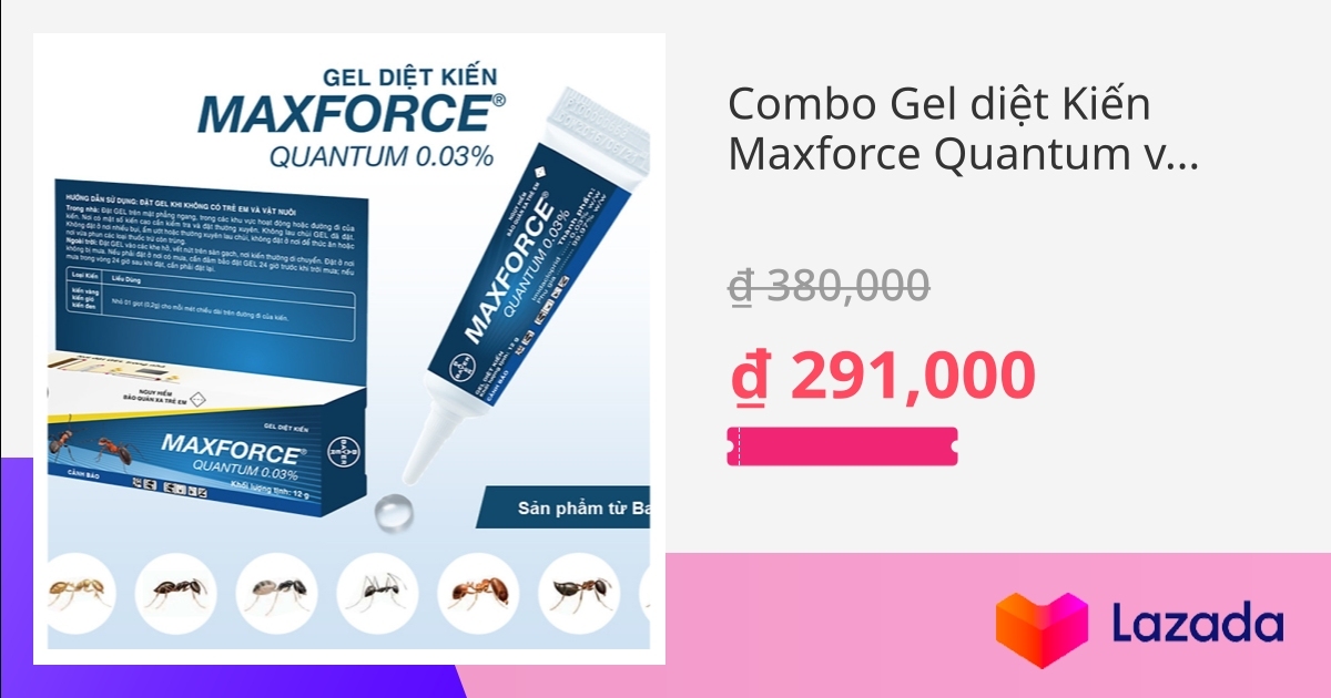 Combo Gel diệt Kiến Maxforce Quantum và Gel diệt Gián Blattanex của ...