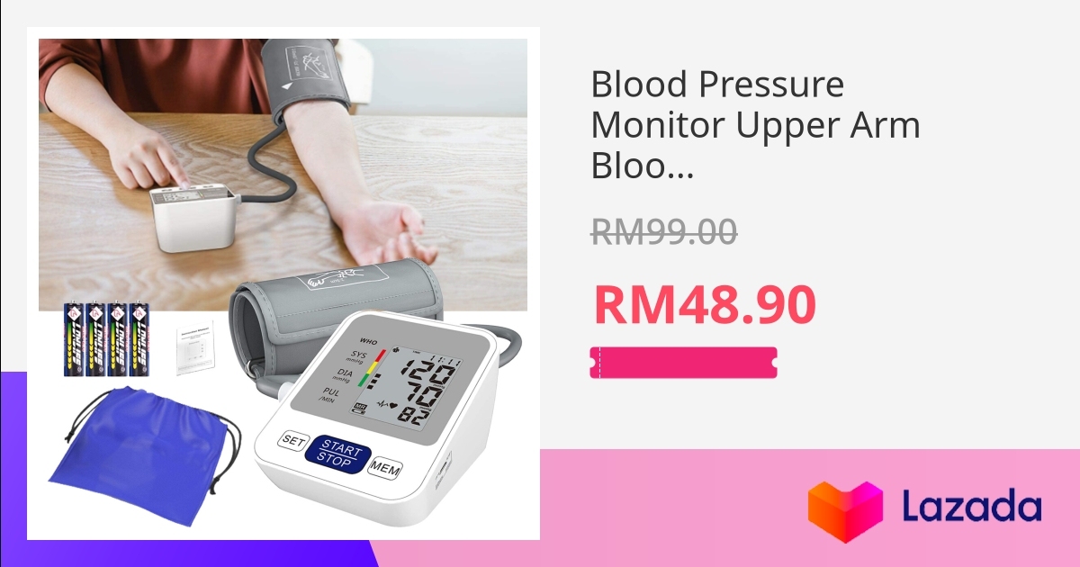 Blood Pressure Monitor Upper Arm Blood Pressure Monitoring Machine ...