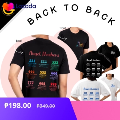 Angel Numbers Back to Back Prints | GFBDU T-Shirt