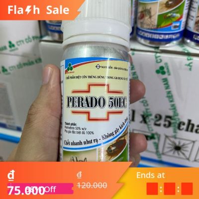 Thuốc diệt muỗi và côn trùng Perado 50EC chai nhôm 100ml (Hàng có sẵn)