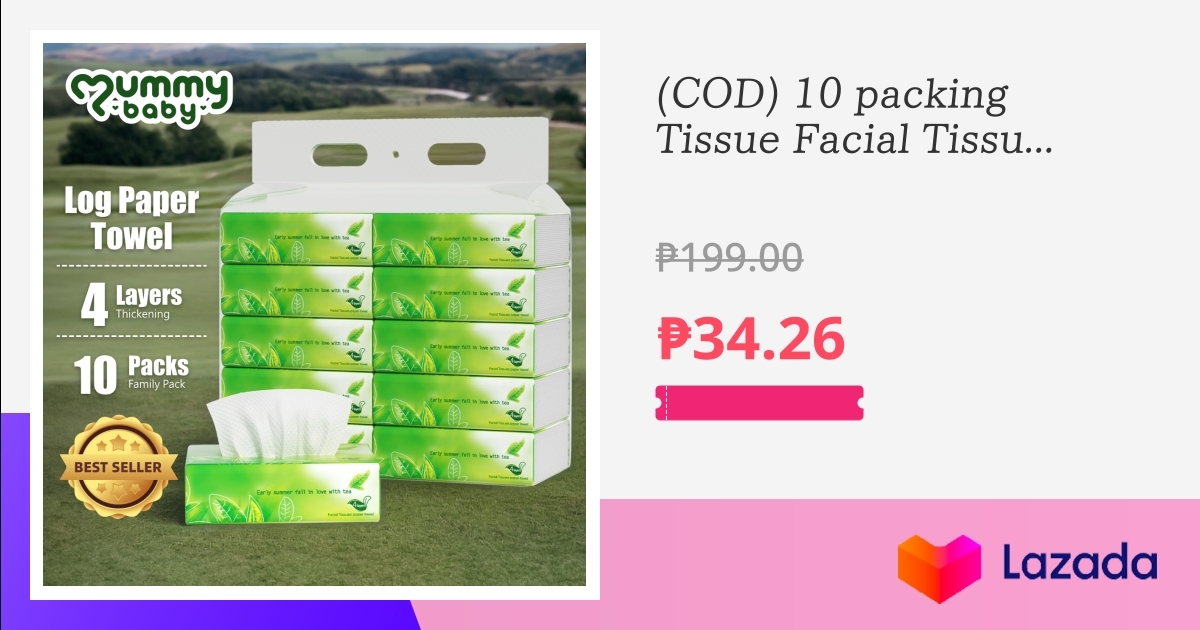 (COD) 10 packing Tissue Facial Tissue order Tissue 4-Ply Facial Tissue ...