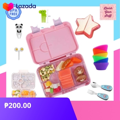 Bento Baon Box 4-6 Compartments Spillproof