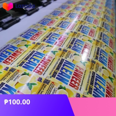 Customize Sticker Label Piso (Water Proof) 100 pcs 100 pesos Computer Cut