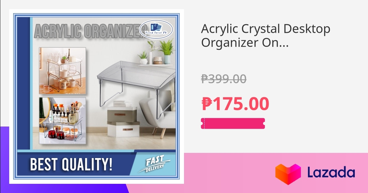 Acrylic Crystal Desktop Organizer One layer Multi-layer Storage Racks ...