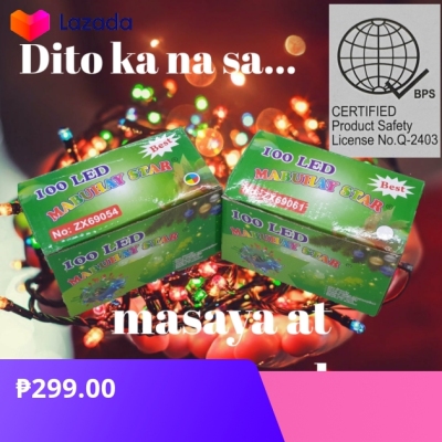 ARANEAE (Original) MABUHAY STAR Christmas Lights 100 LED. Dito ka na sa ...