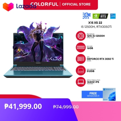 Colorful X15-XS & X15-AT Gaming Laptops (X15-XS i5-12500H / RTX 3050 Ti ...