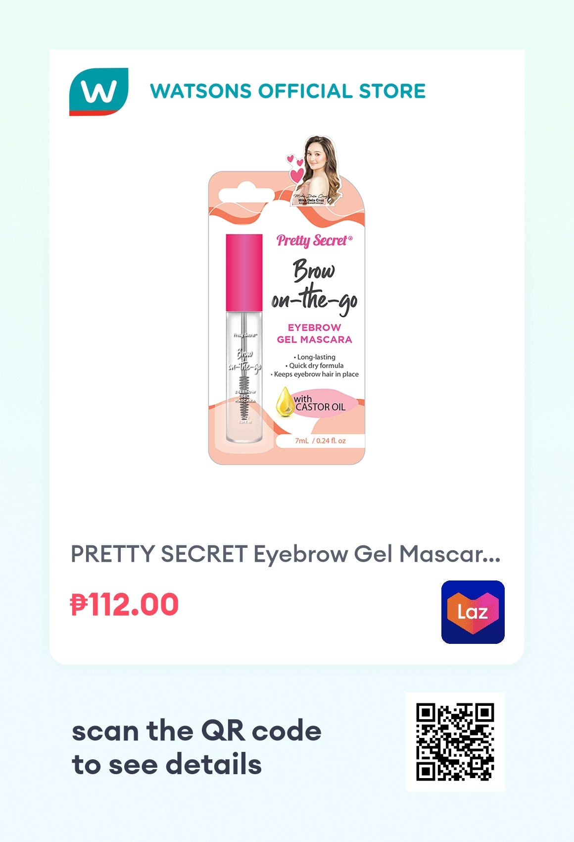 PRETTY SECRET Eyebrow Gel Mascara 7ML