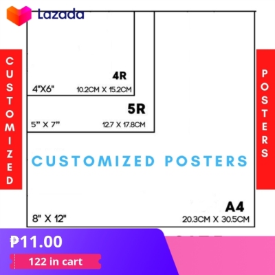 LOWEST PRICE CUSTOMIZED POSTERS (A4, 4R, 5R, Laminated, Sticker, Photo ...