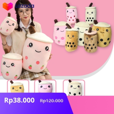 MD-C392 Boneka Boba Drink / Boneka Boba Bubble Milk Tea Pearl Brown Sugar Jumbo / Boneka Boba ...