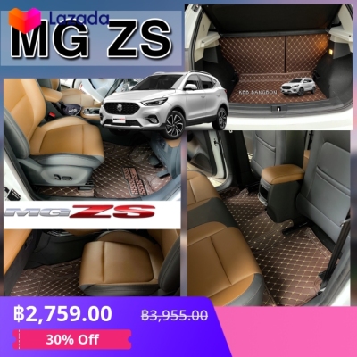 พรมปูพื้นรถยนต์6Dรุ่นMG ZS เติมน้ำมันและ EV ไฟฟ้าปี2018-2022จำนวน6ชิ้นเต็มคันพร้อมของแถม