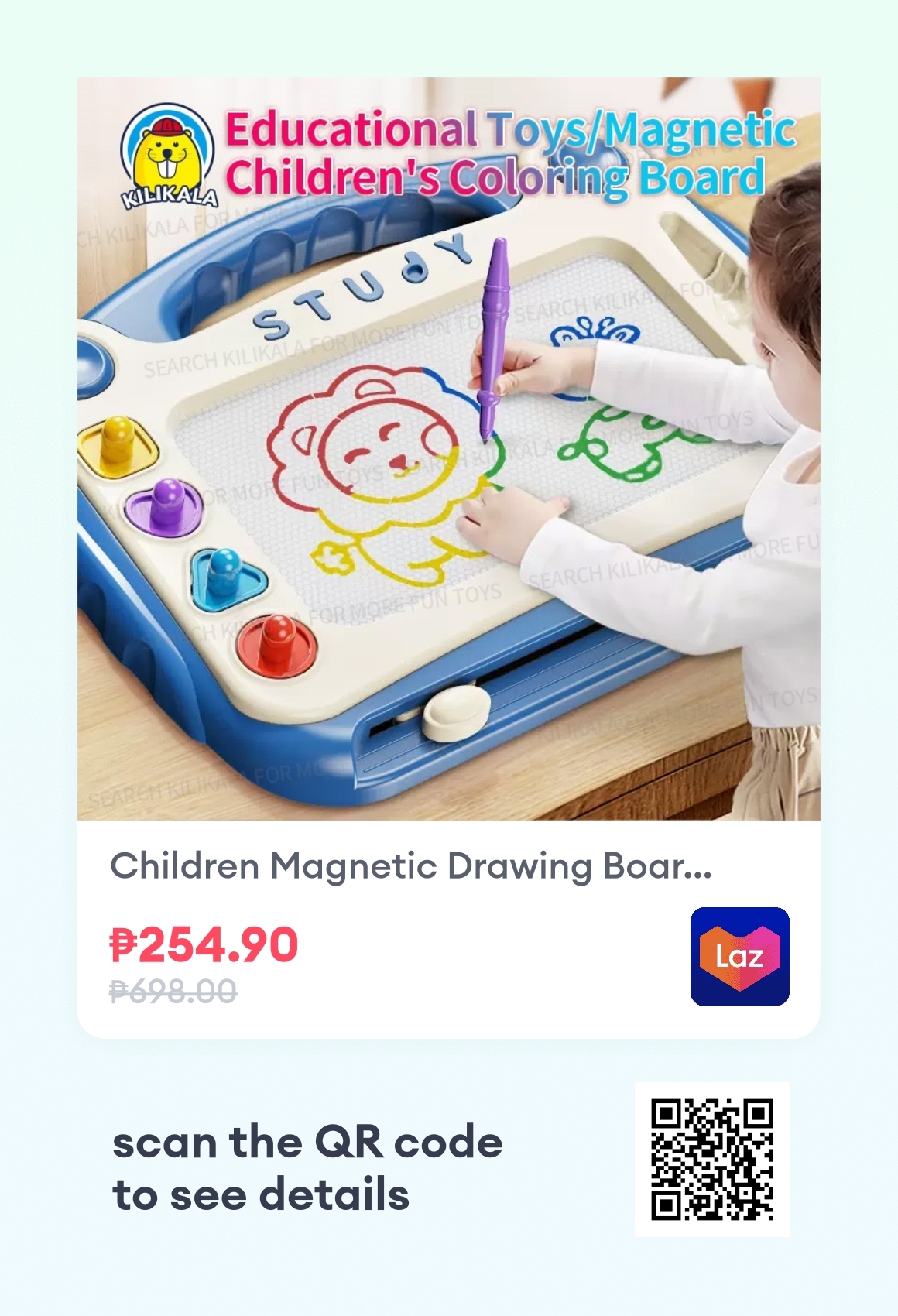 Children Magnetic Drawing Board Erasable Magnet Sketchpad Toys Early ...