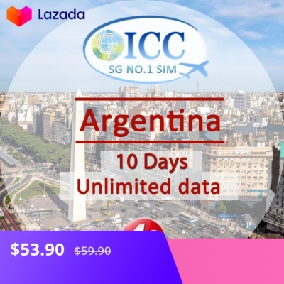 ICC Argentina 10 Days Unlimited Data SIM