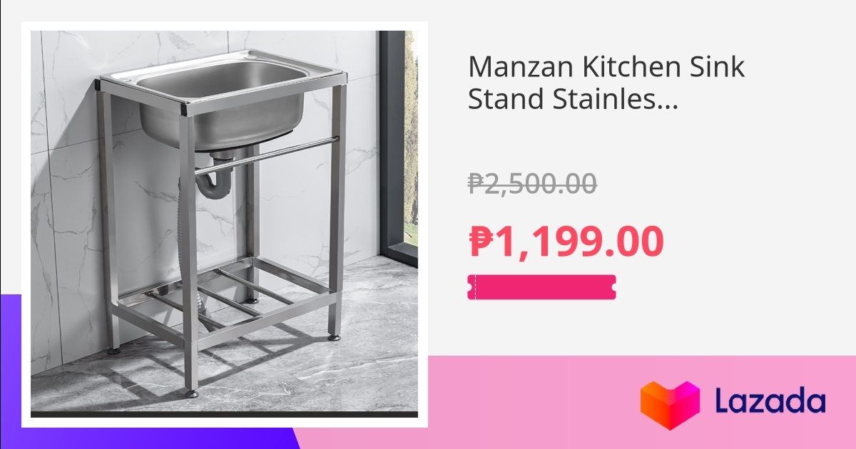Manzan Kitchen Sink Stand Stainless Steel Kitchen Sink Stand Only