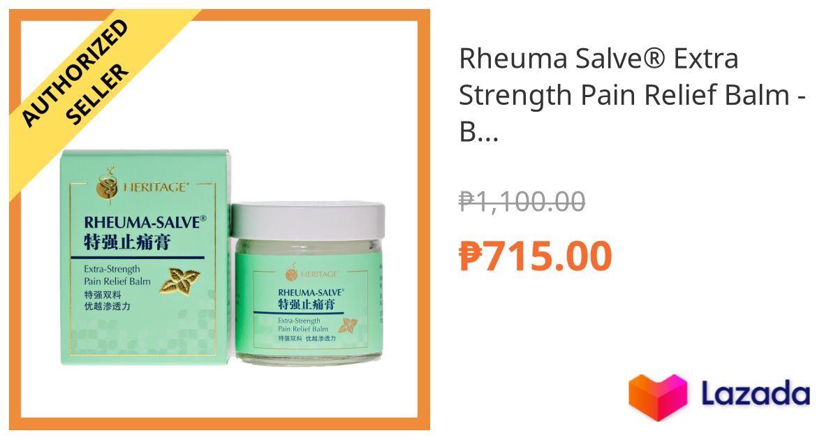 Rheuma Salve® Extra Strength Pain Relief Balm - By Heritage®