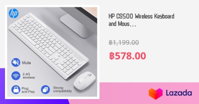 HP CS500ไร้สายแป้นพิมพ์และเมาส์Combo S-รูปคีย์คีย์บอร์ดปลั๊กแอนด์เพลย์Ergonomic 2.4Gเมาส์ไร้สาย ...