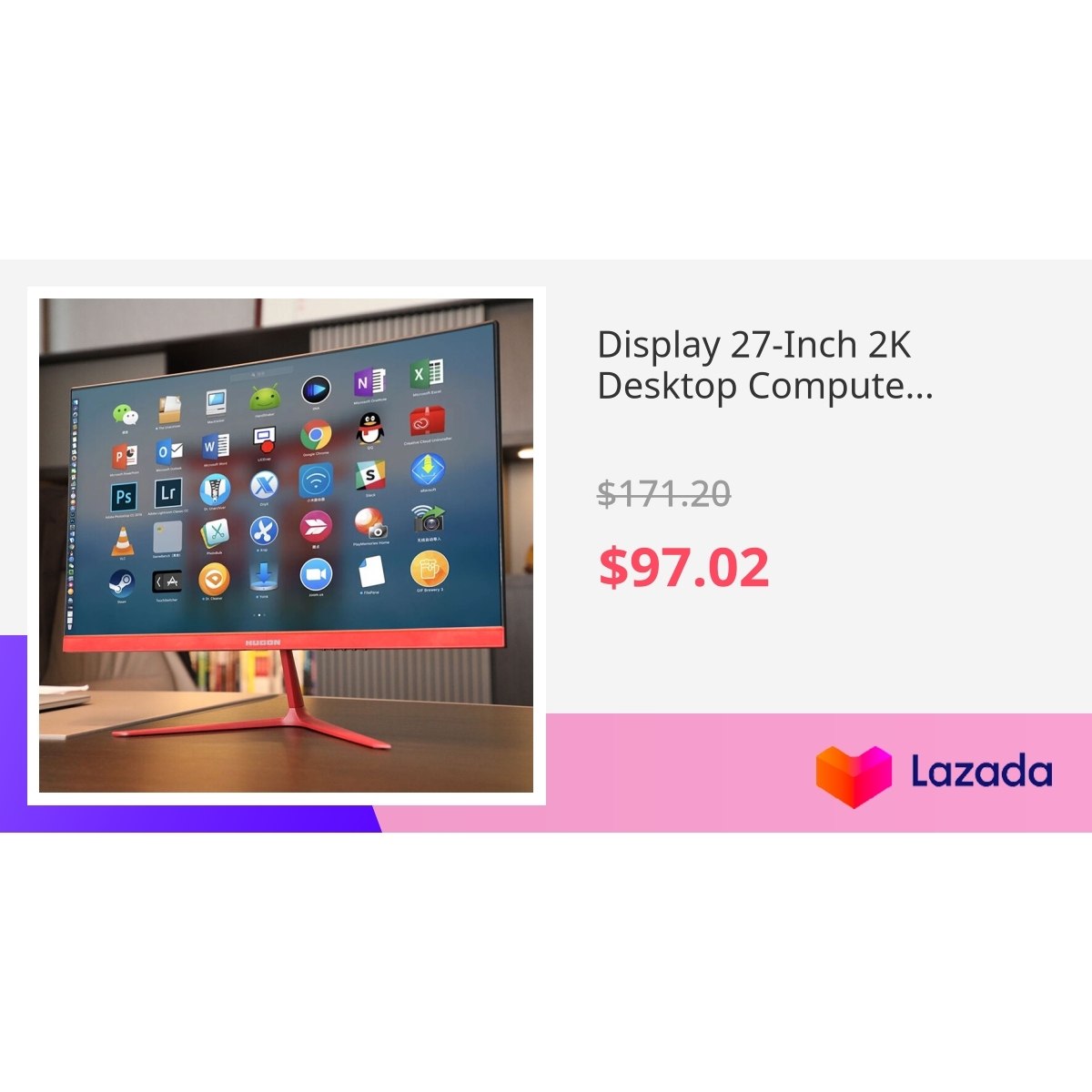 Display 27-Inch 2K Desktop Computer Display 20/22 Monitoring Screen 24 ...