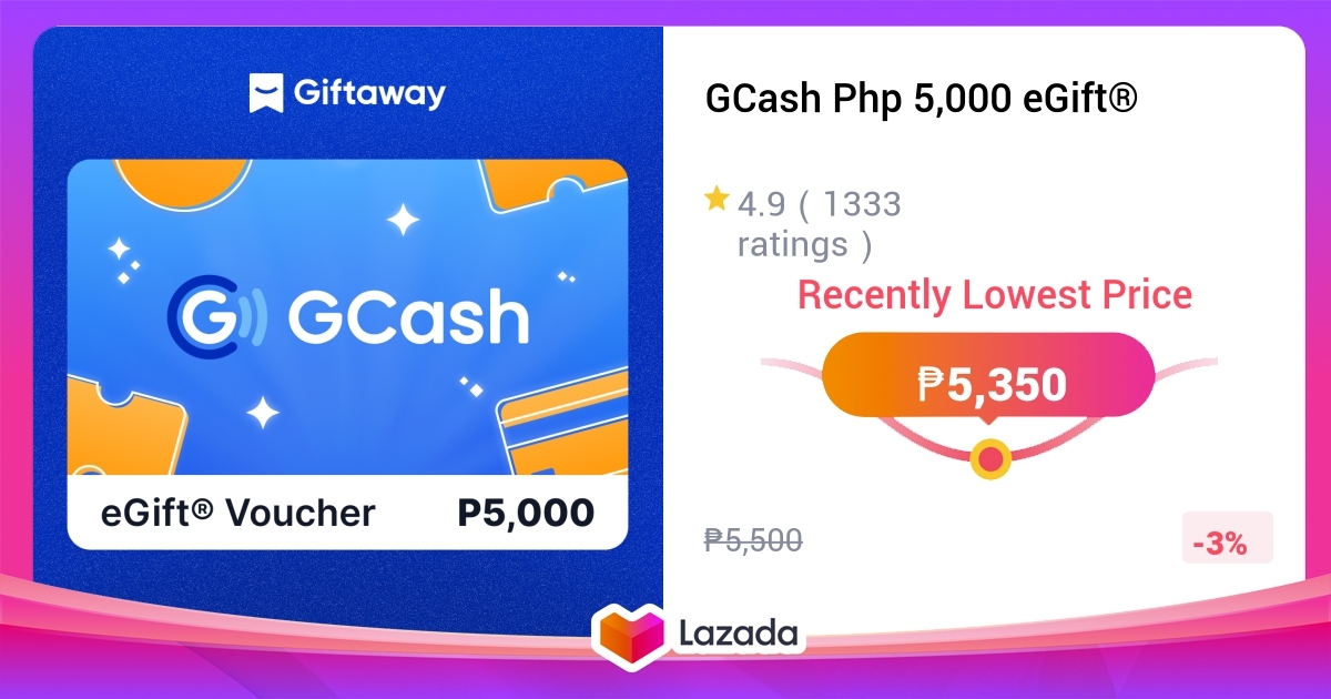 GCash Php 5,000 eGift®