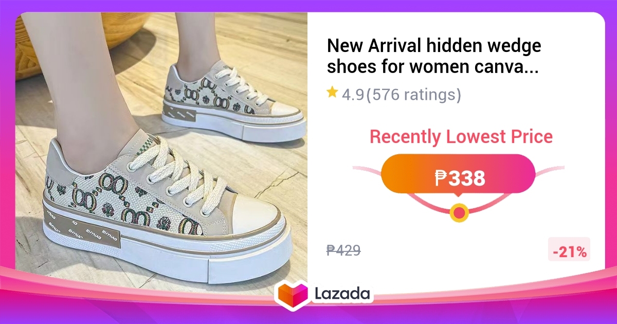 New Arrival hidden wedge shoes for women canvas rubbers shoes(Add one size)