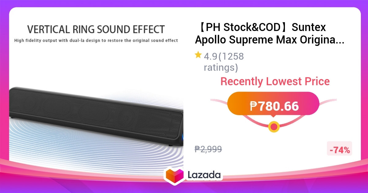 【PH Stock&COD】Suntex Apollo Supreme Max Original Bluetooth 5.0 Wireless ...