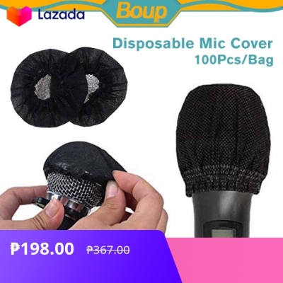 100Pcs Microphone Cover Disposable Non-Woven Mic Covers Mic Hygiene ...