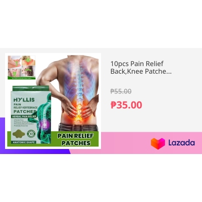 10pcs Pain Relief Back,Knee Patches Made from Plant Pure and Natural ...