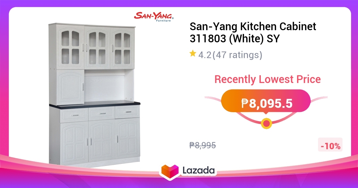San-Yang Kitchen Cabinet 311803 (White) SY