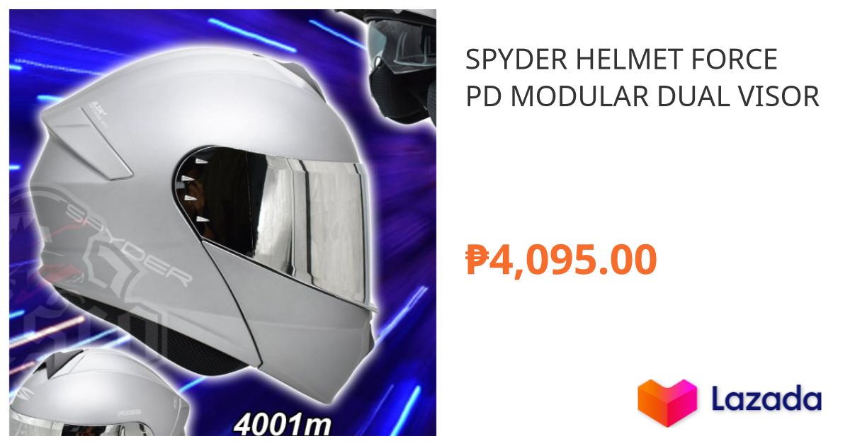 SPYDER HELMET FORCE PD MODULAR DUAL VISOR