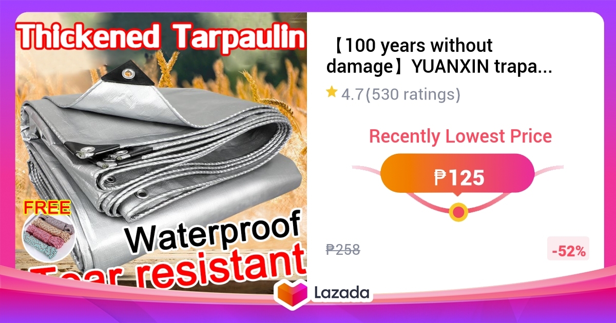 【100 years without damage】YUANXIN trapal waterproof makapal Multiple ...