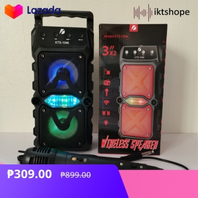 【Hot Sale】KTS 1096 speaker Stereo Karaoke Portable Wireless Speaker ...
