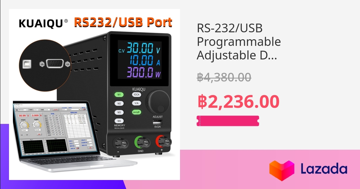 RS-232/USB Programmable Adjustable Dc Power Supply 30V 60V 120V 200V ...