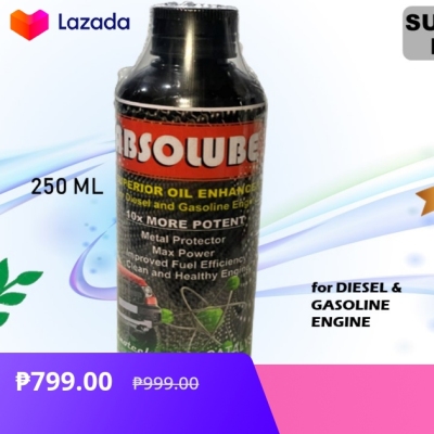 SUPERIOR OIL ENHANCER [ABSOLUBE] for Diesel and Gasoline Engine 250ml