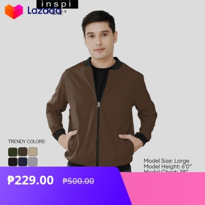 INSPI Basics Bomber Jacket for Men 2022 Trendy Korean Style cotton ...