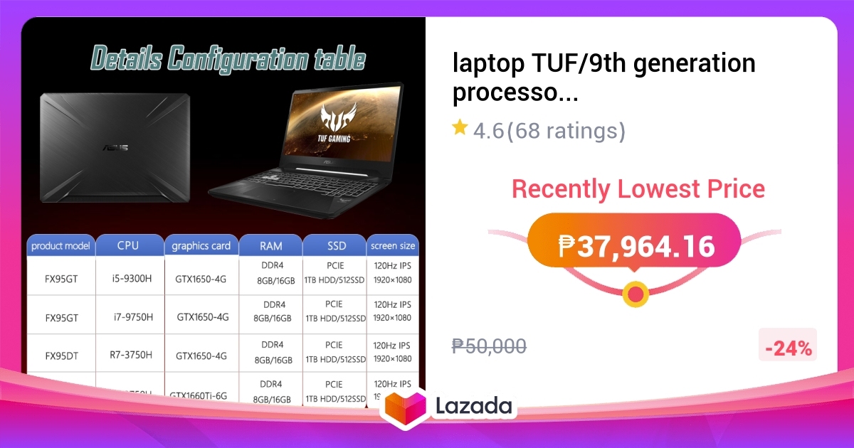 laptop TUF/9th generation processor I5-9300H/I7-9750H /AMD Ryzen 7 ...