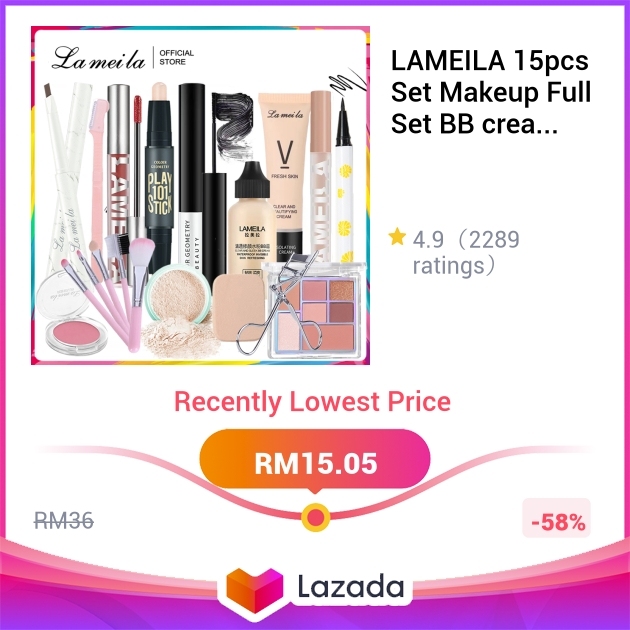 LAMEILA 15pcs Set Makeup Full Set BB cream +Powder + Eye Shadow ...