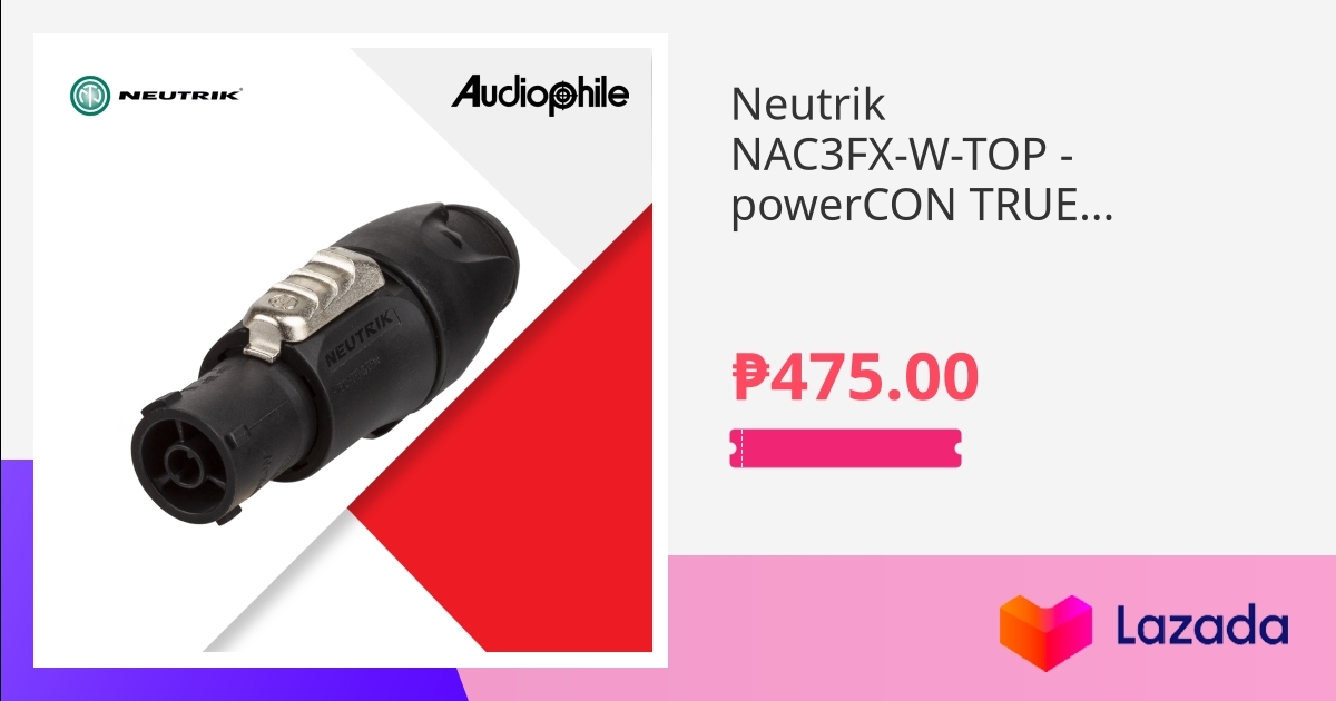 Neutrik NAC3FX-W-TOP - powerCON TRUE1 TOP - Locking female cable connector