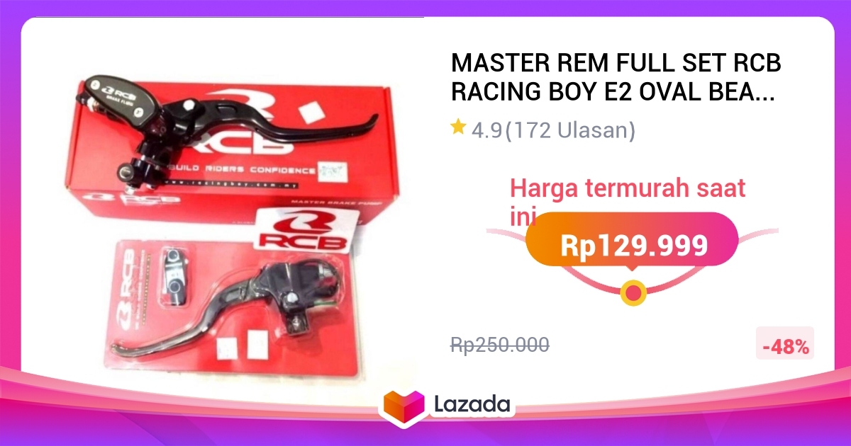 MASTER REM FULL SET RCB RACING BOY E2 OVAL BEAT VARIO 125 VARIO 150 ...