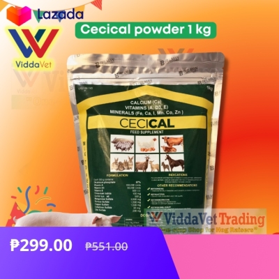 1kg Cecical Powder feed premix Calcium + vitamins + minerals sheep ...