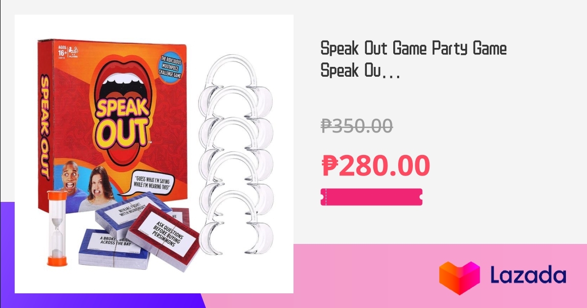 Speak Out Game Party Game Speak Out Guessing Game Guesse The Phrase ...