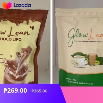 Glow Lean Coffee and Glow Lean Choco Lipo (7sachets) by Gorgeous Glow ...