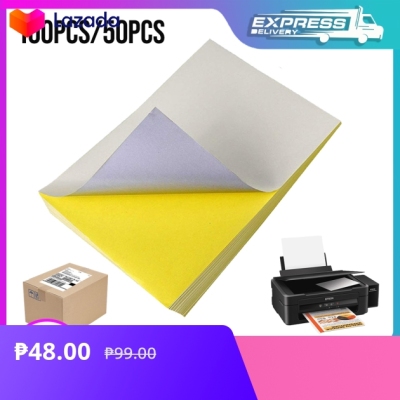 A6 Waybill Sticker Smudge Proof Glossy / Matte 100pcs/50pcs Paper with ...