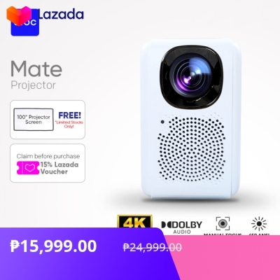 Eroc MATE Projector Netflix-Licensed 1080P Full HD 650 ANSI 200" Screen ...