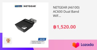 NETGEAR (A6100) AC600 Dual Band WiFi USB Mini Adapter