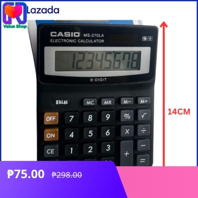 F.R value Casio Electronic Calculator MS-270LA Large Display Regular ...
