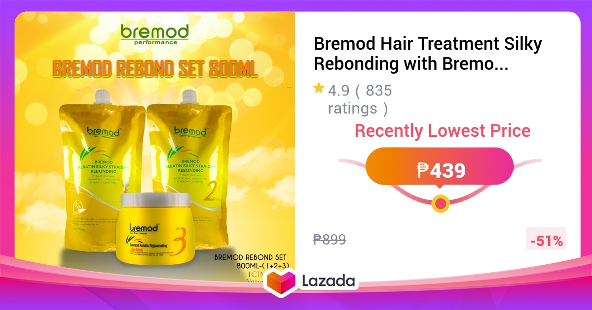 Bremod Hair Treatment Silky Rebonding with Bremod Rejuvanating Hair ...