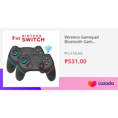 Wireless Gamepad Bluetooth Game Joystick Controller for Nintendo Switch ...