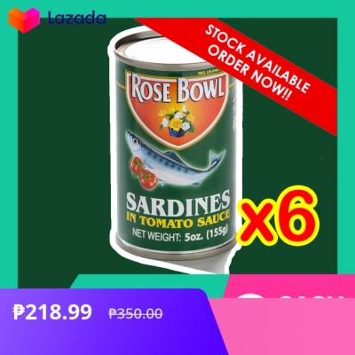 6 cans 155g ROSEBOWL SARDINES GREEN Canned Goods on Sale Rose Bowl ...