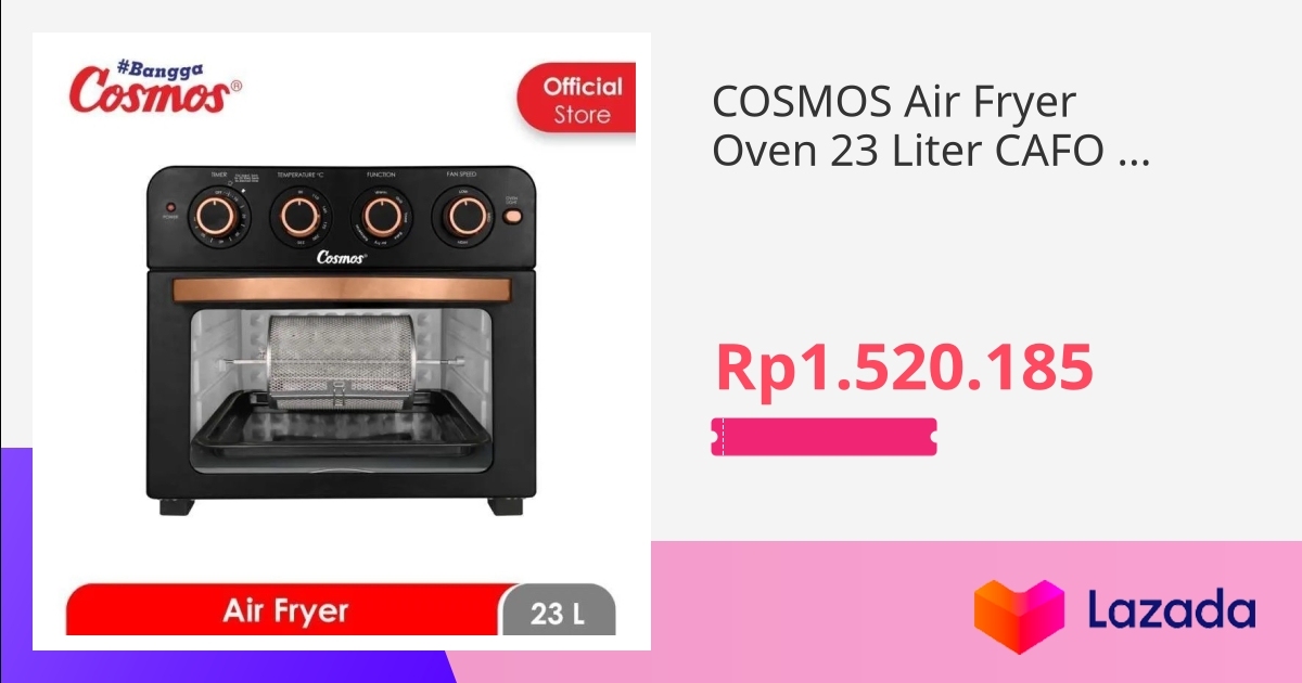 COSMOS Air Fryer Oven 23 Liter CAFO - 8823