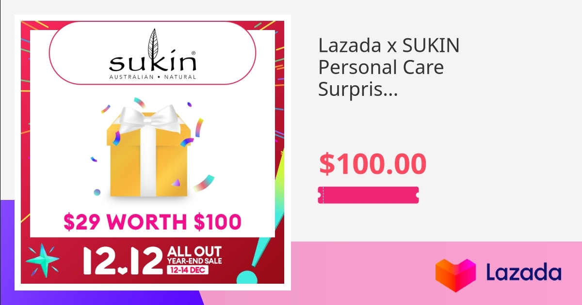 Lazada x SUKIN Personal Care Surprise Box